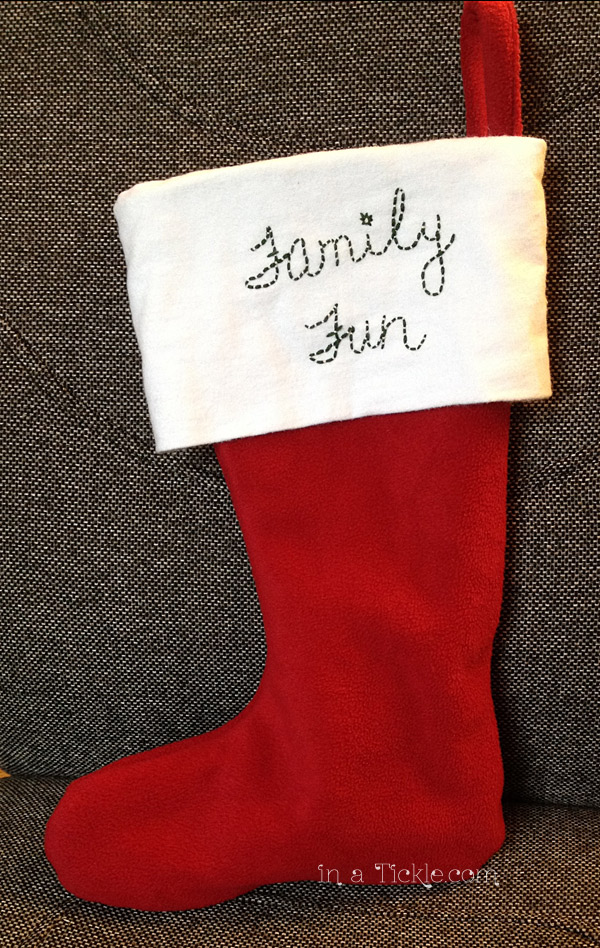 Creative Christmas: Family Fun Stocking with Activity Ideas - In A Tickle