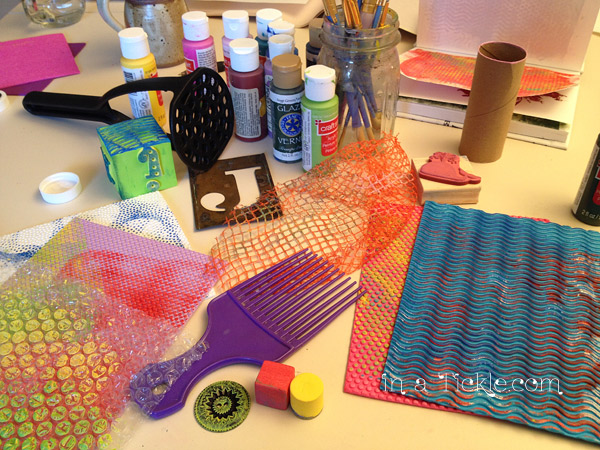 First Day Gelli Printing {Part 1} - In A Tickle