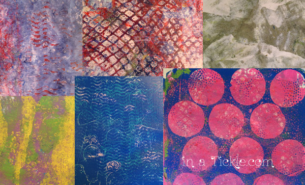 First Day Gelli Printing {Part 2} - In A Tickle
