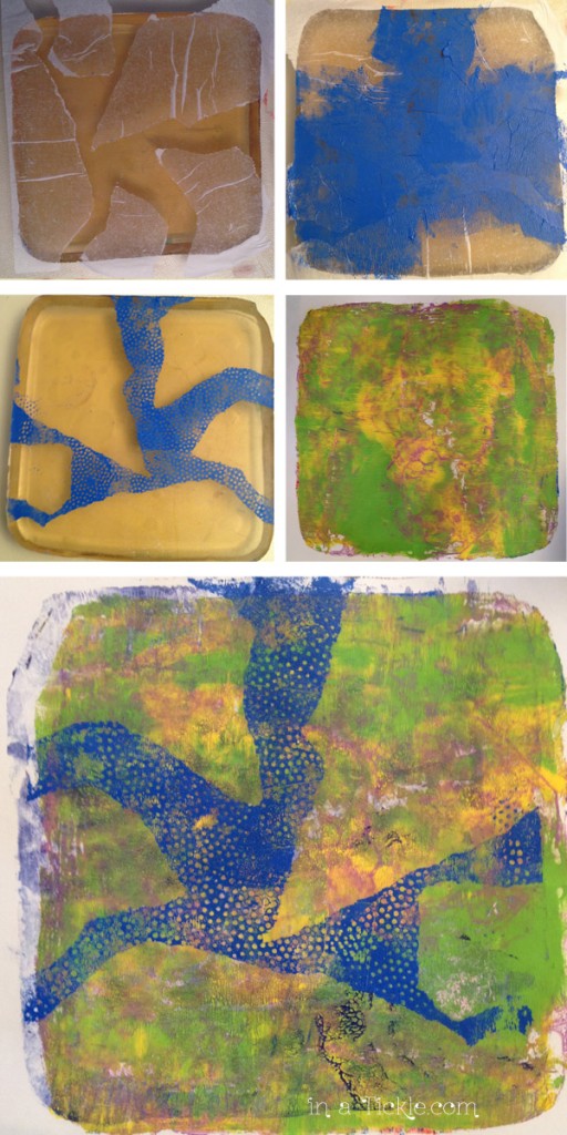 First Day Gelli Printing {Part 2} - In A Tickle