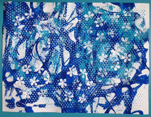 Playing With Gelli Printing - In A Tickle