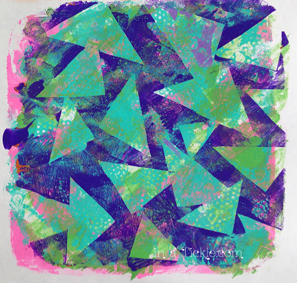 Playing With Gelli Printing - In A Tickle