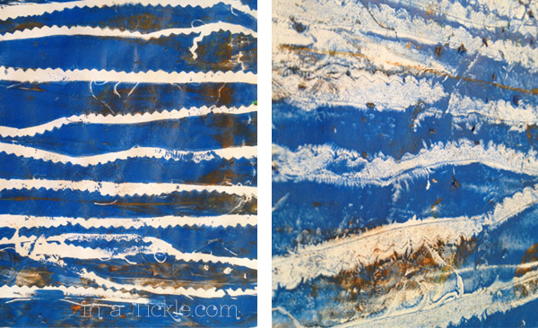 Gelli Printing with Threads - In A Tickle